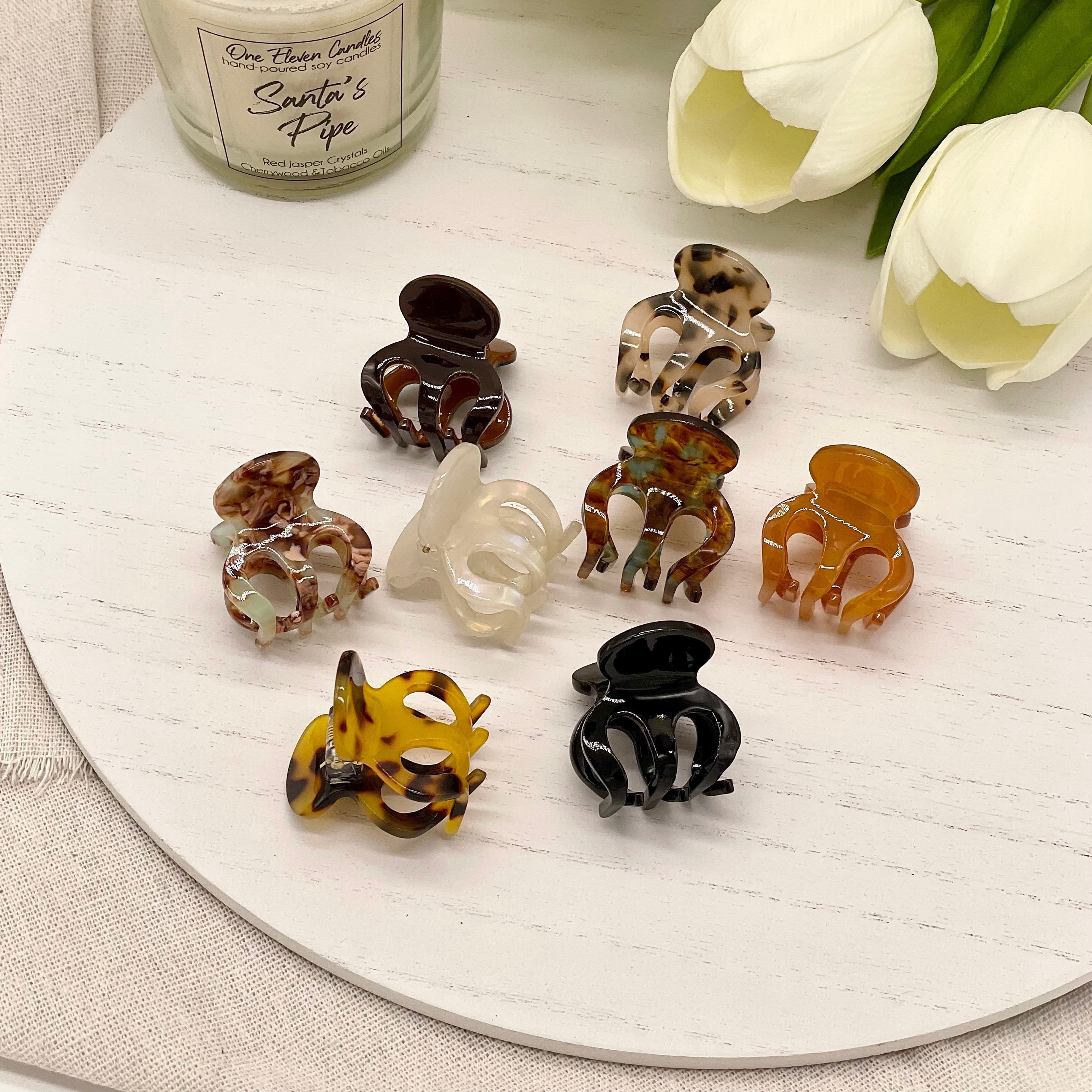Acrylic Mini Hair Claw Clips - 2-pack - Etsy