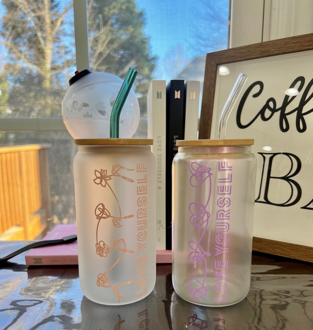 BTS Love Yourself Cup, Bangtan Boys, Bangtan, Coffee Cup, Can Glass ...