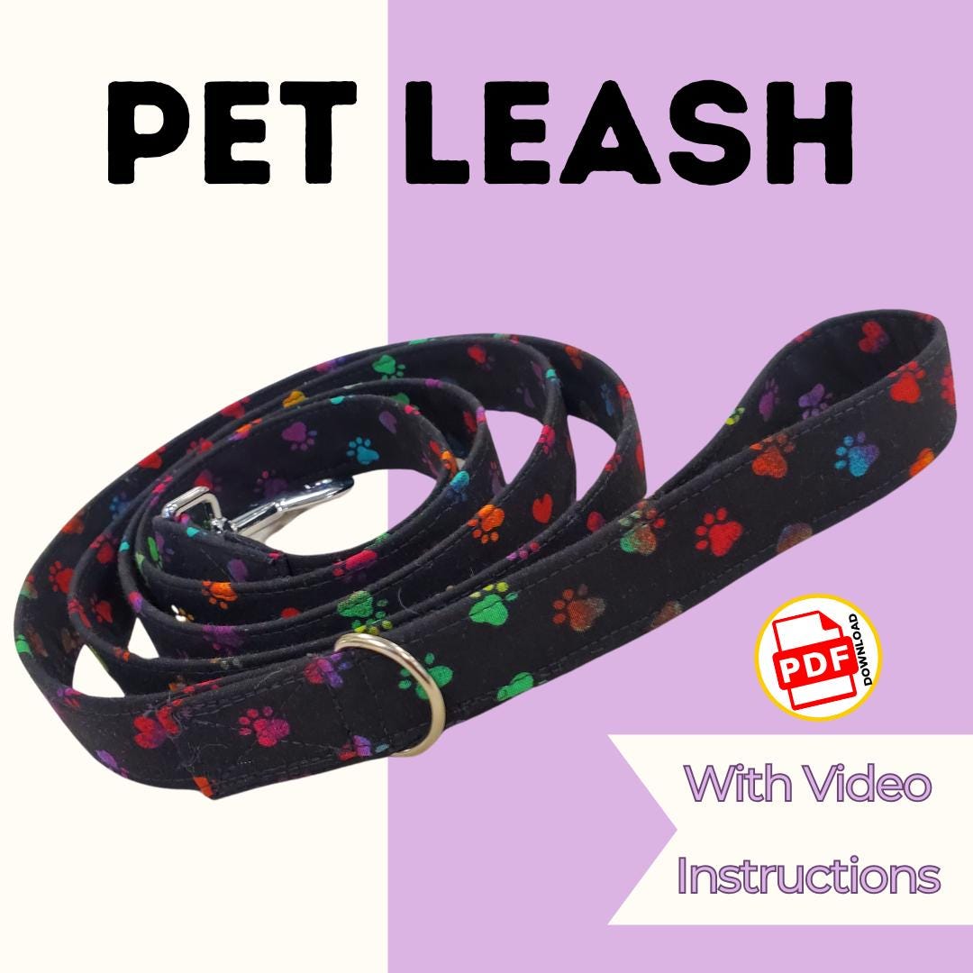 DIY Dog Leash Sewing Pattern: Easy Printable PDF With Video - Etsy