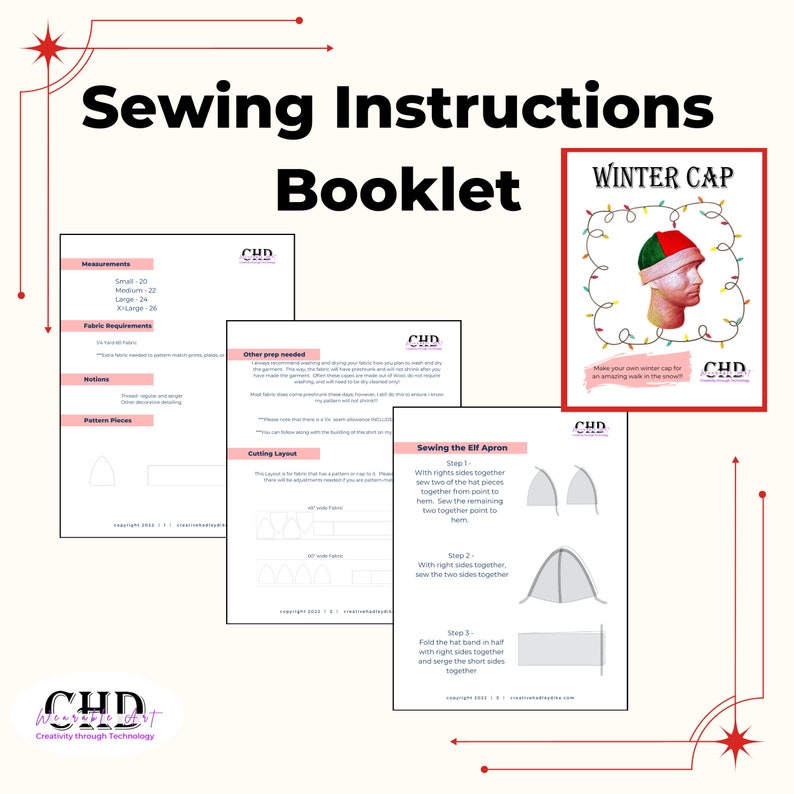 Winter Hat Pattern | Fleece Hat Pattern | Easy Winter Hat Pattern ...