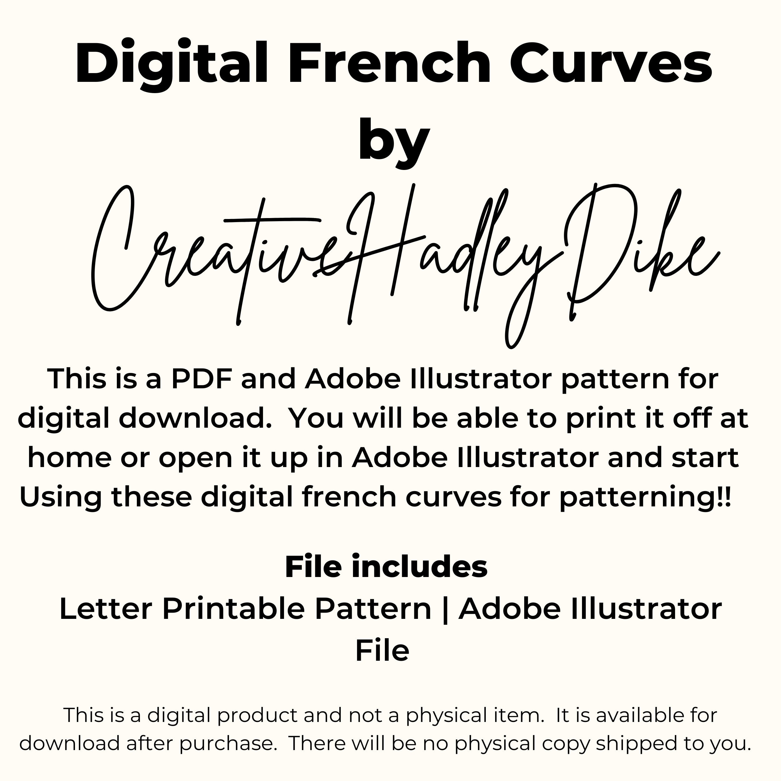 Digital Pattern Making Rulers | Pattern Making Rulers | Hip Curve Ruler ...
