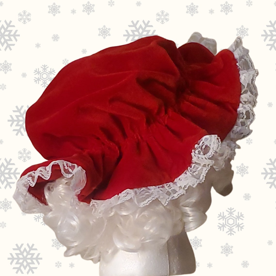Mrs. Claus Hat Sewing Pattern: DIY Holiday Mop Cap (PDF Pattern) - Etsy