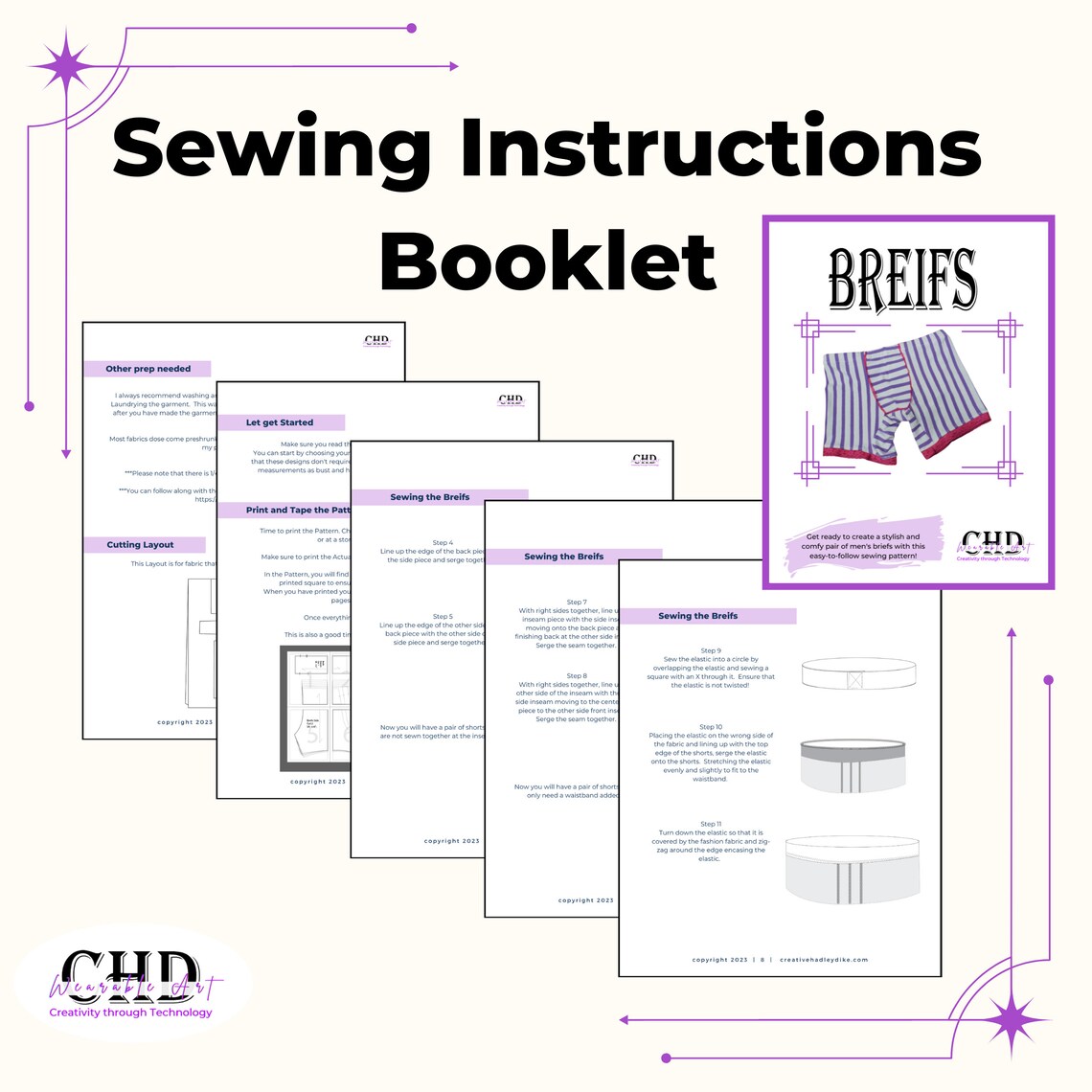 Men's Brief PDF Sewing Pattern | Men's Underwear Sewing Pattern | Men's ...