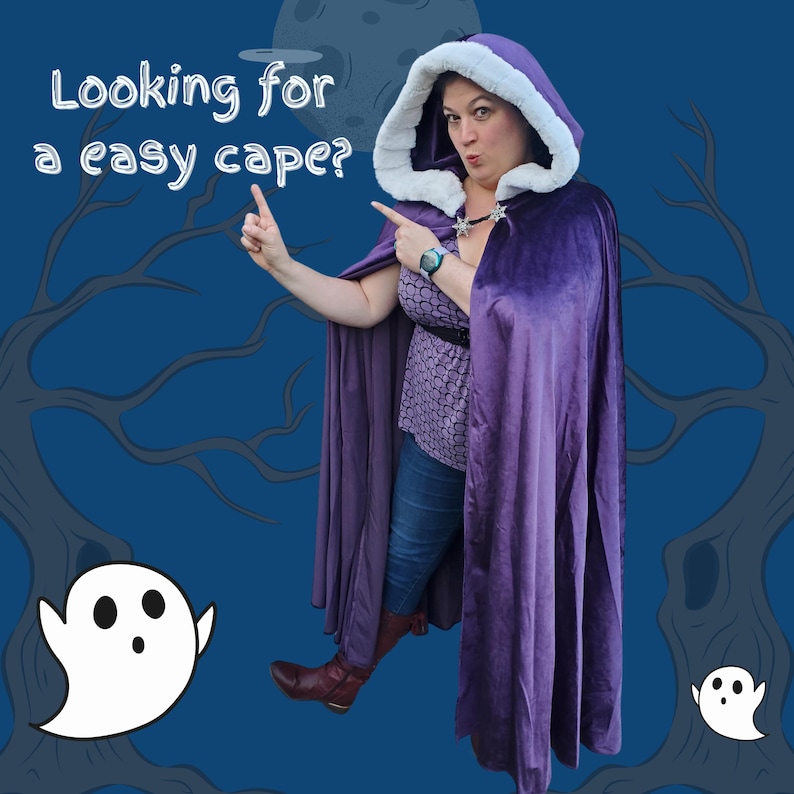 Easy Cape Sewing Pattern | Beginner-friendly Cape With Optional Ties ...