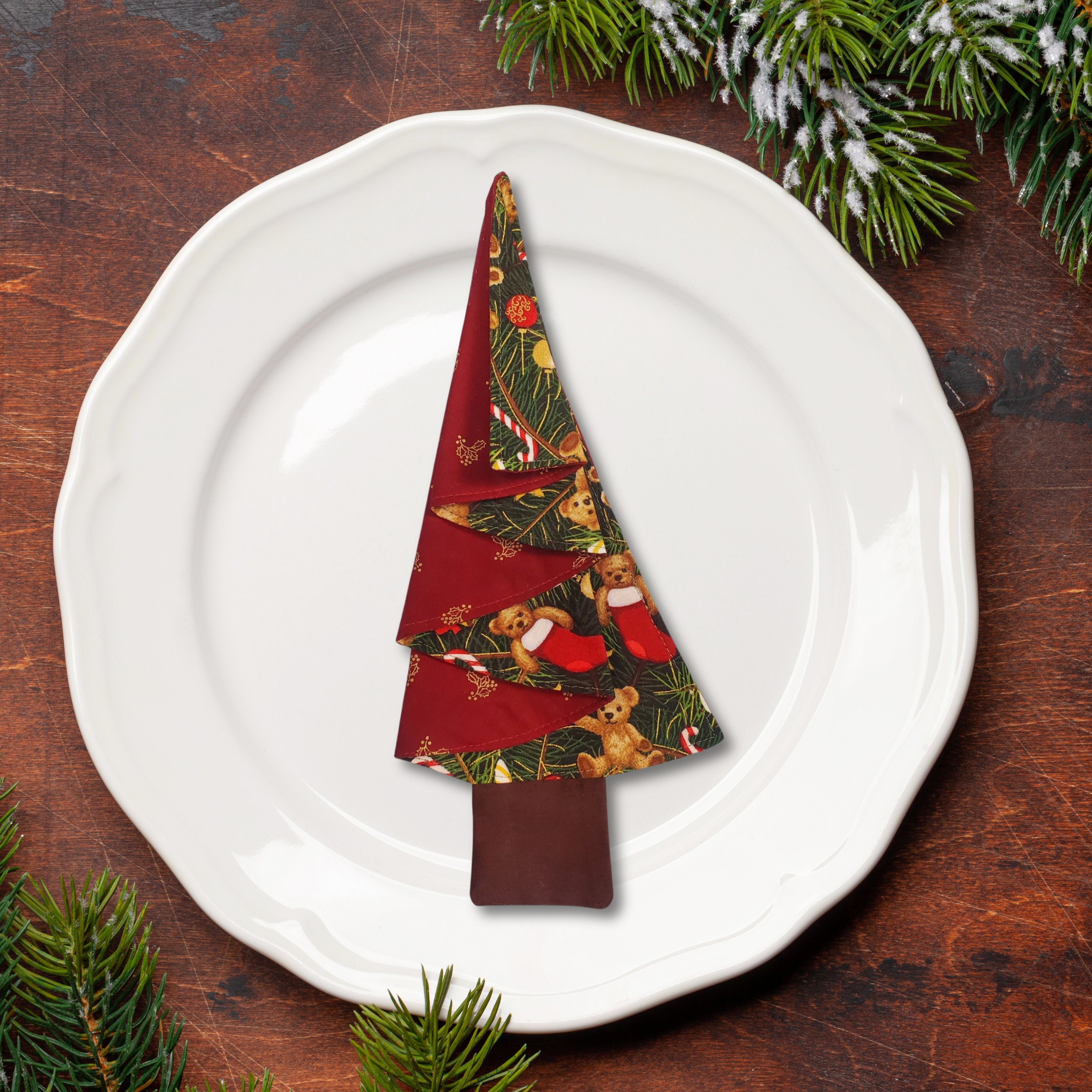 Tree Napkin Sewing Pattern | DIY Tree Napkin | Holiday Tree Napkin PDF ...