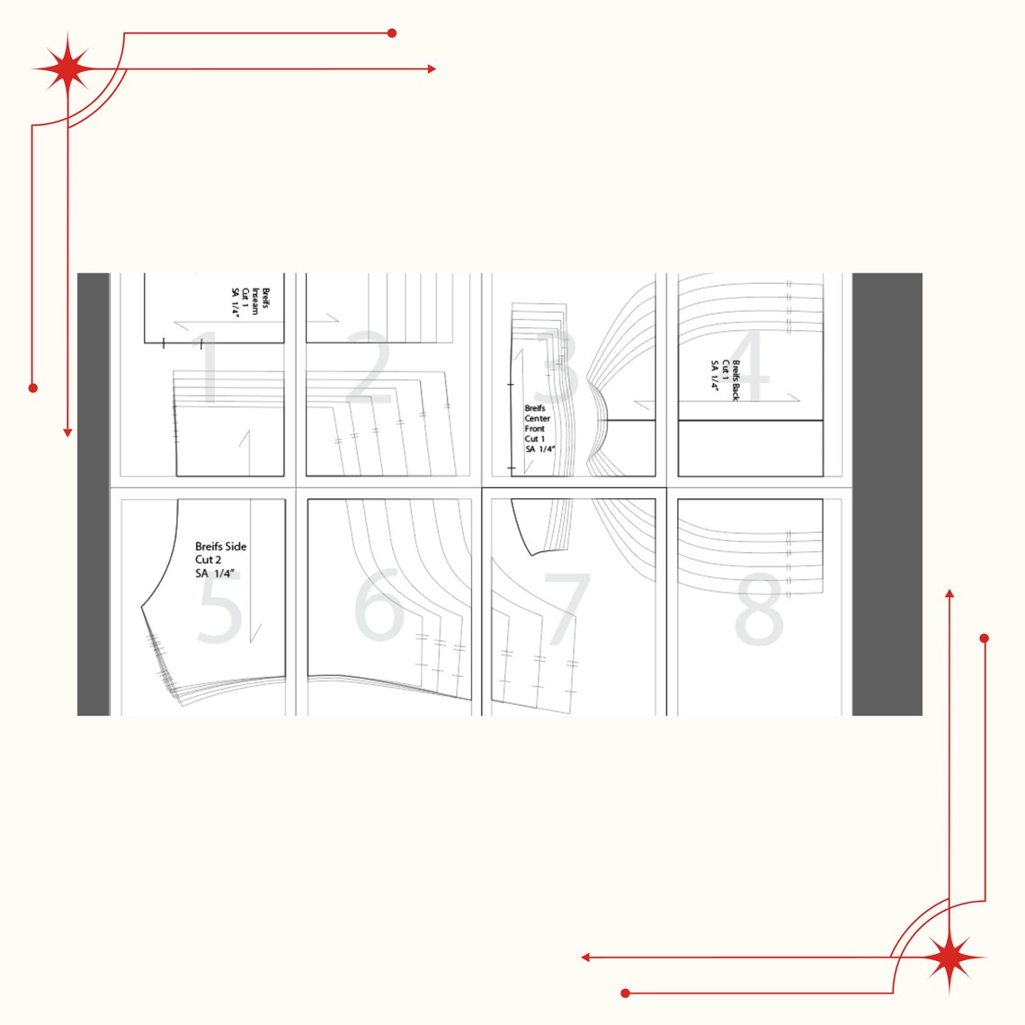 Men's Brief PDF Sewing Pattern Men's Underwear Sewing Pattern Men's ...