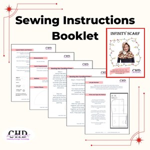 Hooded Infinity Scarf Sewing Pattern – PDF, Projector File, A0, Letter ...