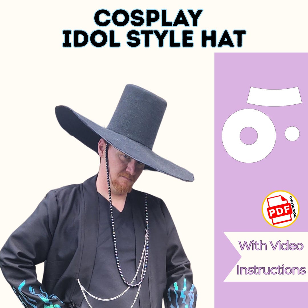 Felt K-pop Cosplay Hat Sewing Pattern (PDF and Projector Pattern) - Etsy