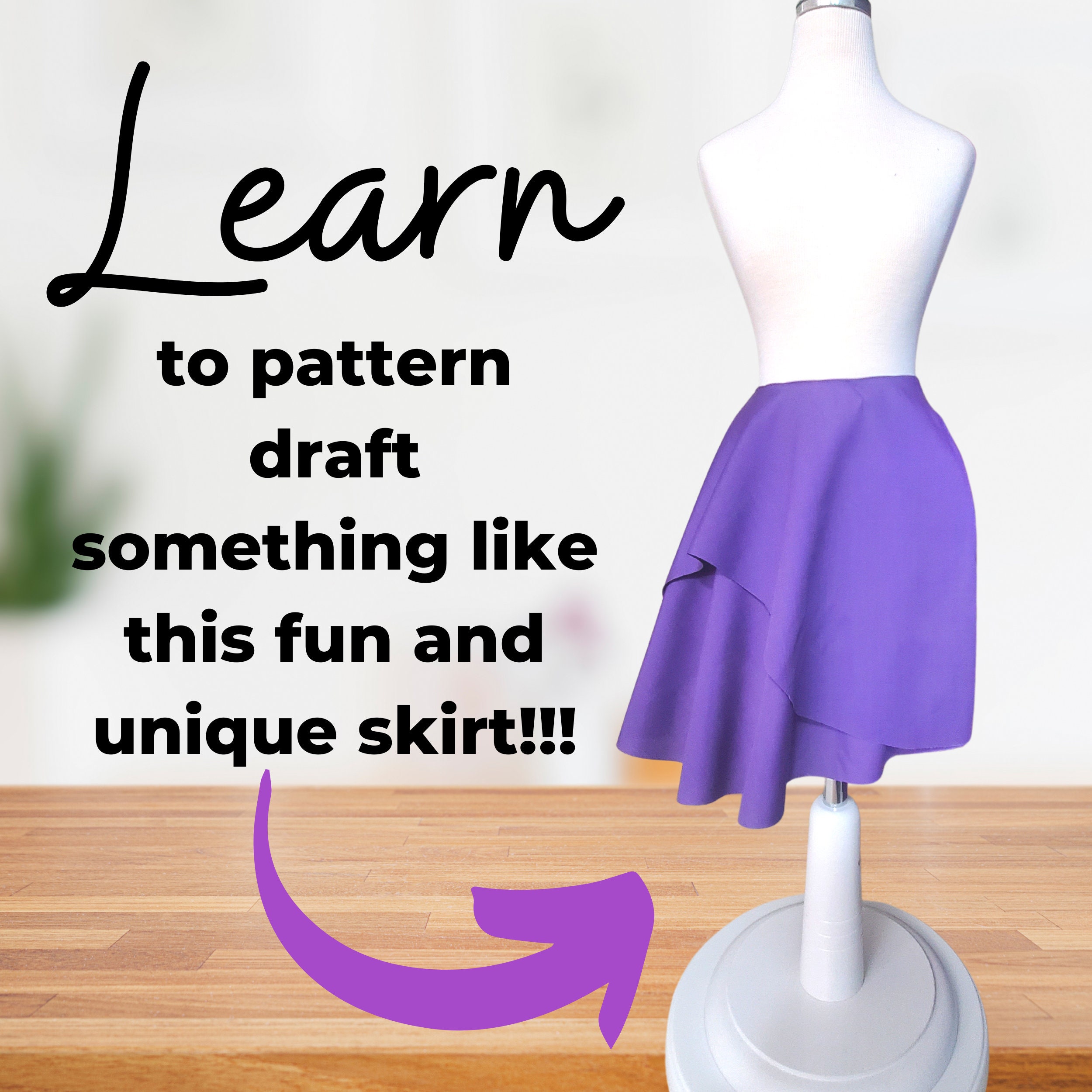 Half Scale Sewing Pattern PDF – Sloper/block With Bodice, Sleeve, Skirt ...