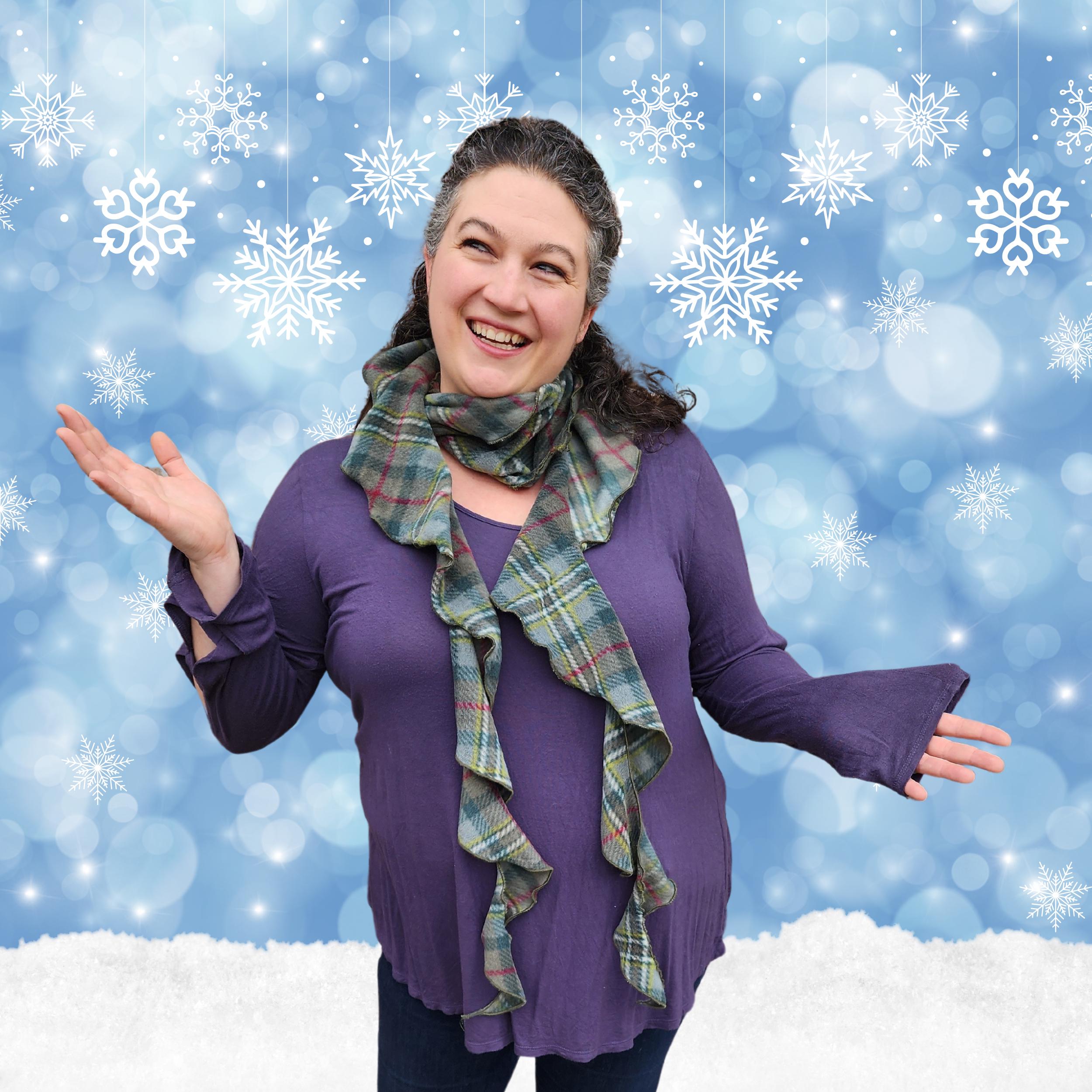 Spiral Scarf Sewing Pattern – Printable PDF, Projector File, A0 Format ...