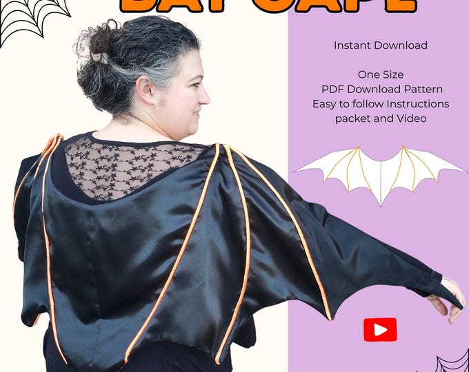 PDF Bat Cape Knitting Pattern - Instant Download - Etsy Canada