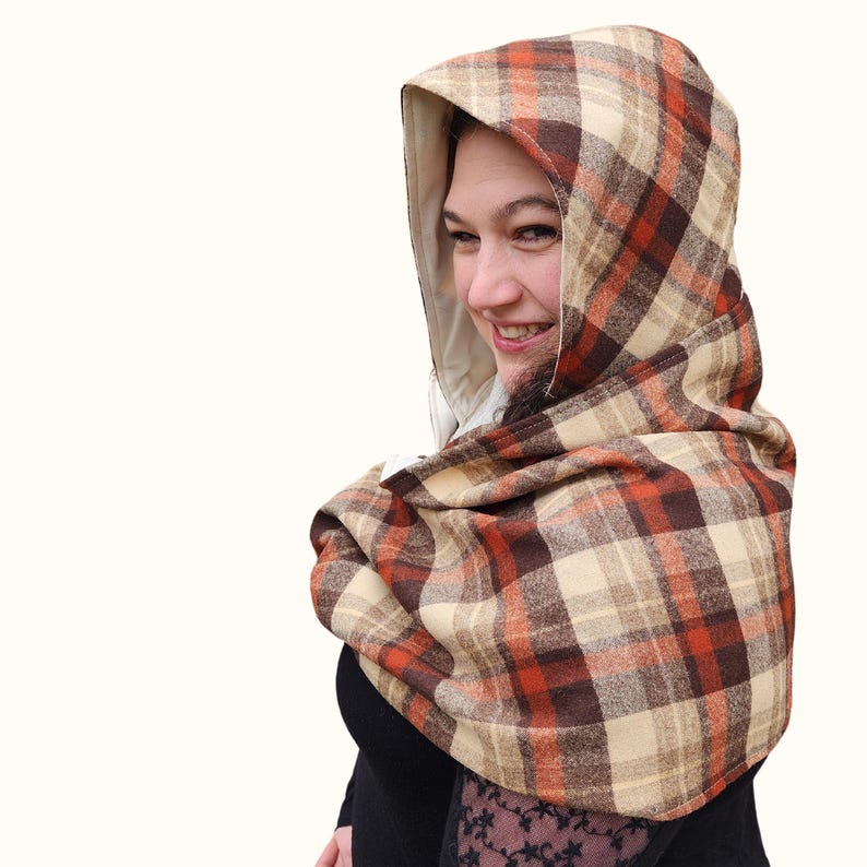 Hooded Infinity Scarf Sewing Pattern – PDF, Projector File, A0, Letter ...
