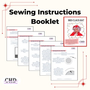 Mrs. Claus Hat Sewing Pattern: DIY Holiday Mop Cap (PDF Pattern) - Etsy