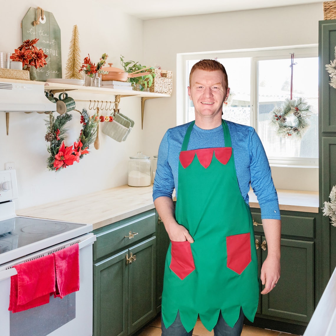 Elf Apron Sewing Pattern Holiday Apron Sewing Pattern - Etsy