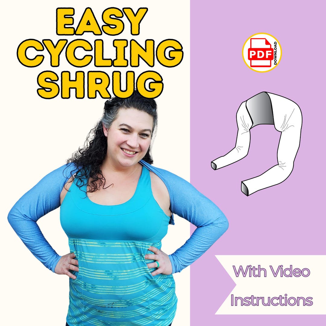 Easy UV Sun Shrug Sewing Pattern – Beginner Knit Activewear PDF - Video ...