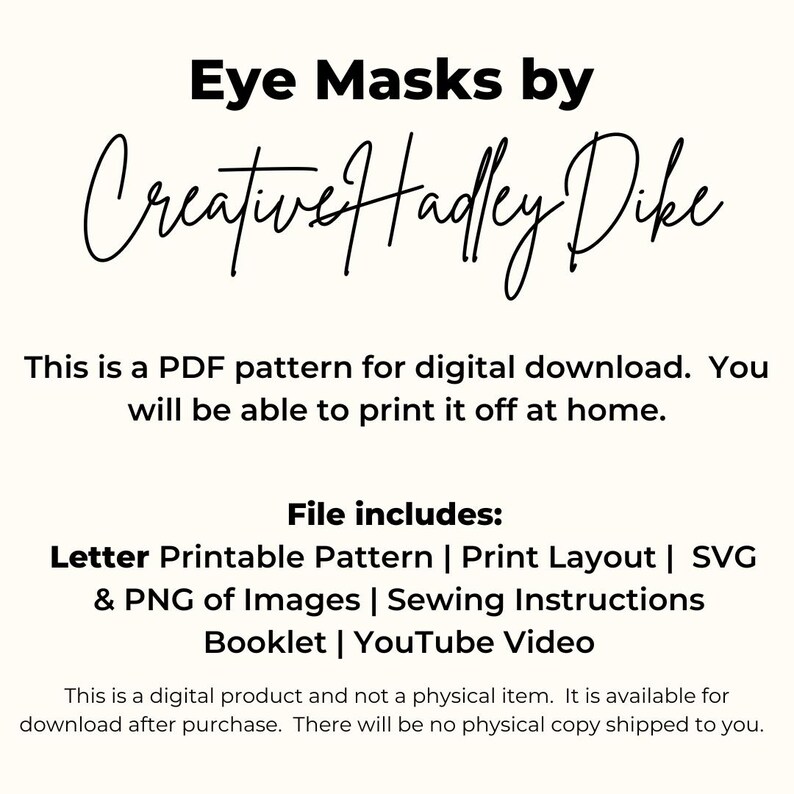 DIY Eye Mask Sewing Pattern | Grinch Eye Mask Pattern | Holiday Eye ...