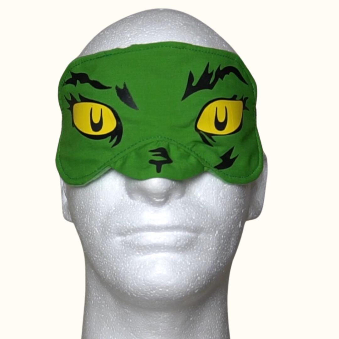 DIY Eye Mask Sewing Pattern Grinch Eye Mask Pattern Holiday Eye Mask ...