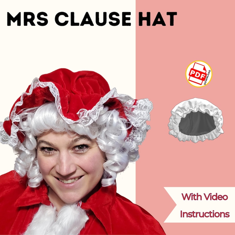 Mrs. Claus Hat Patterns - Etsy