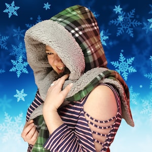 DIY Hooded Scarf PDF Sewing Pattern – Print and Projector File Sewing ...