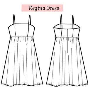 Dress Sewing Pattern | Summer Dress | PDF Flared Dress Sewing Pattern ...