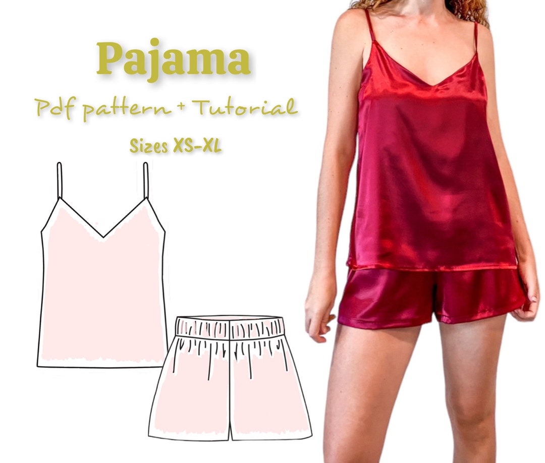 PDF Sewing Pattern // Pj Sewing Pattern // Pajama Pattern - Etsy Israel