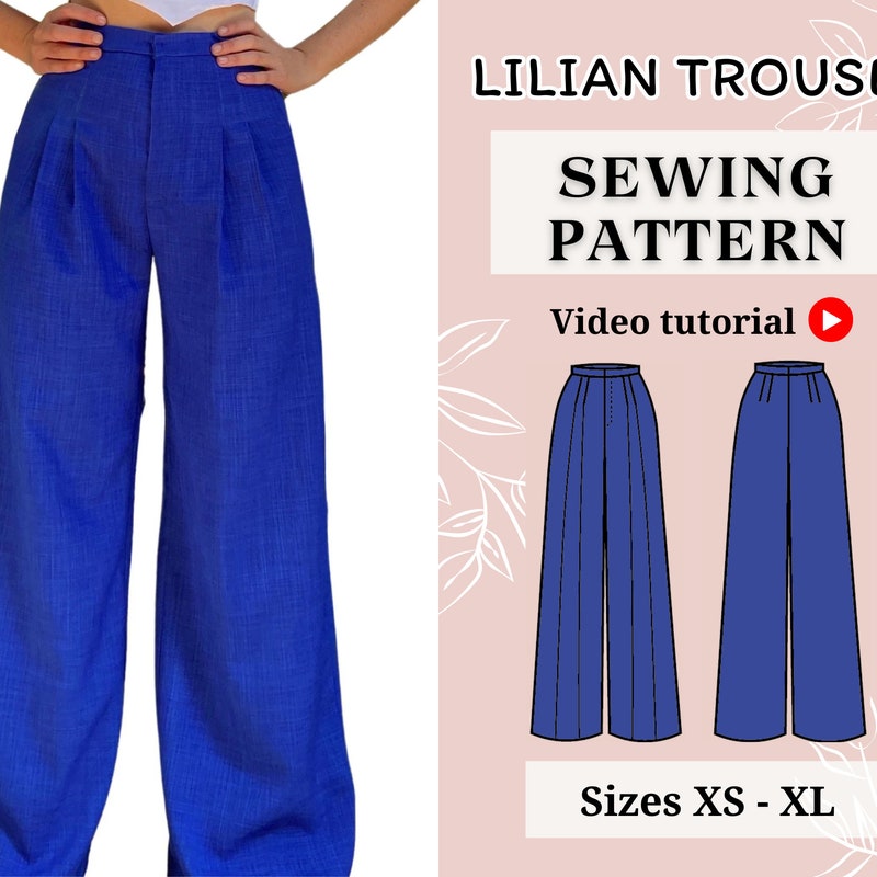 High Waisted Pants Pattern - Etsy