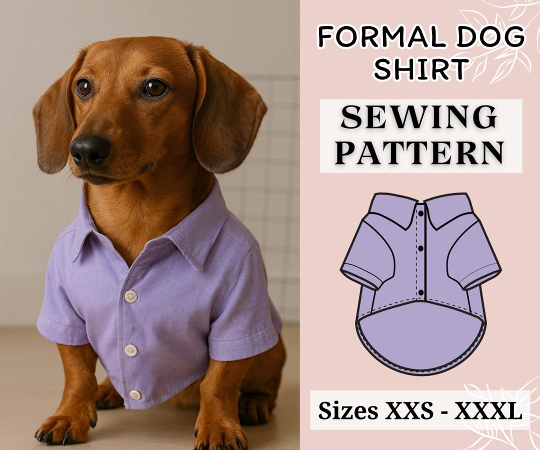 Dog Shirt Sewing Pattern | Pdf Sewing Pattern | Dog Pattern | Dog ...