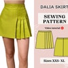 Mini Skirt Sewing Pattern Pleated Skirt Pattern Skirt Pattern Sewing Pattern Pdf Sewing Pattern ...