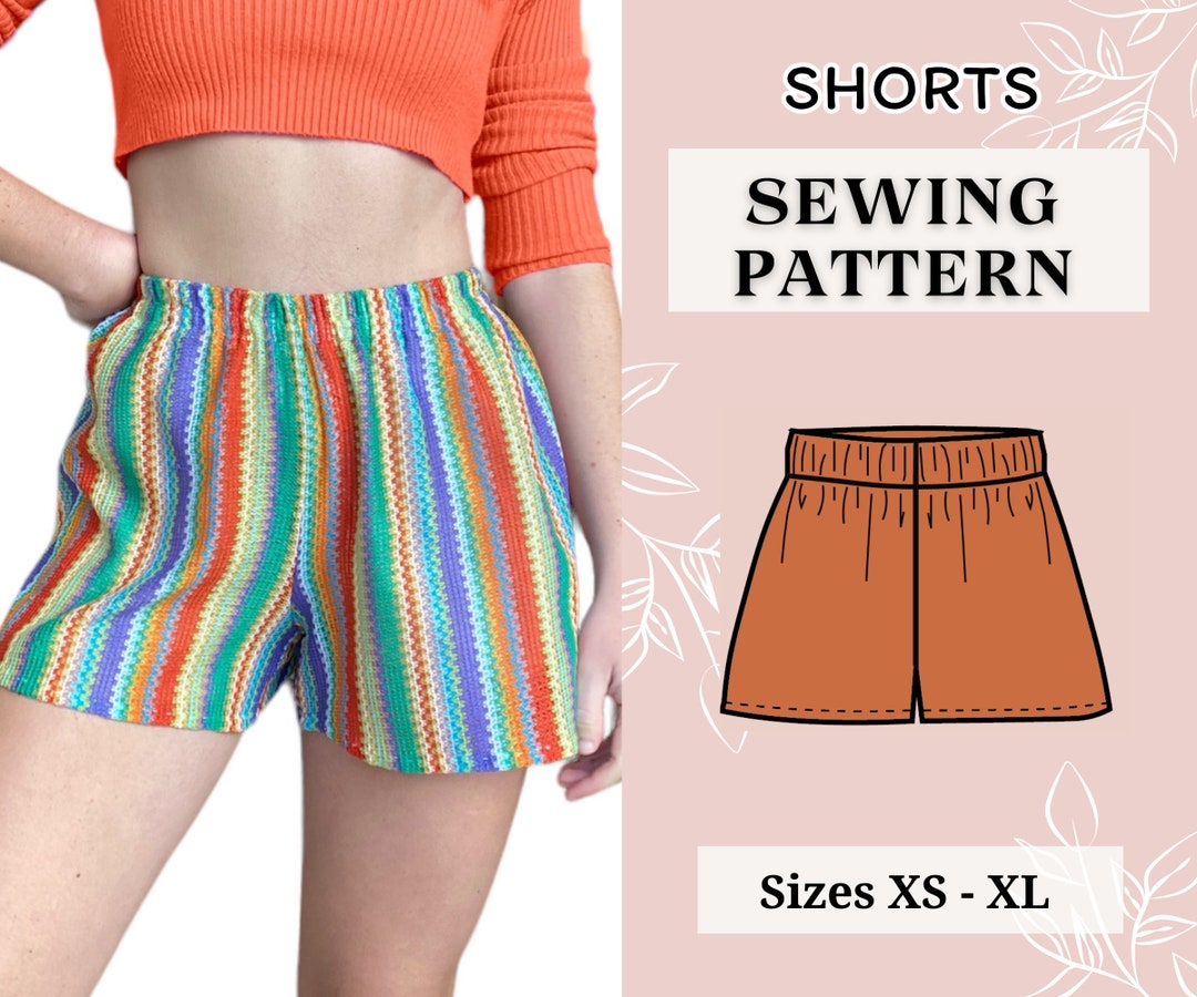 Pdf Sewing Pattern | Casual Short PDF Sewing Pattern | Shorts Pattern ...