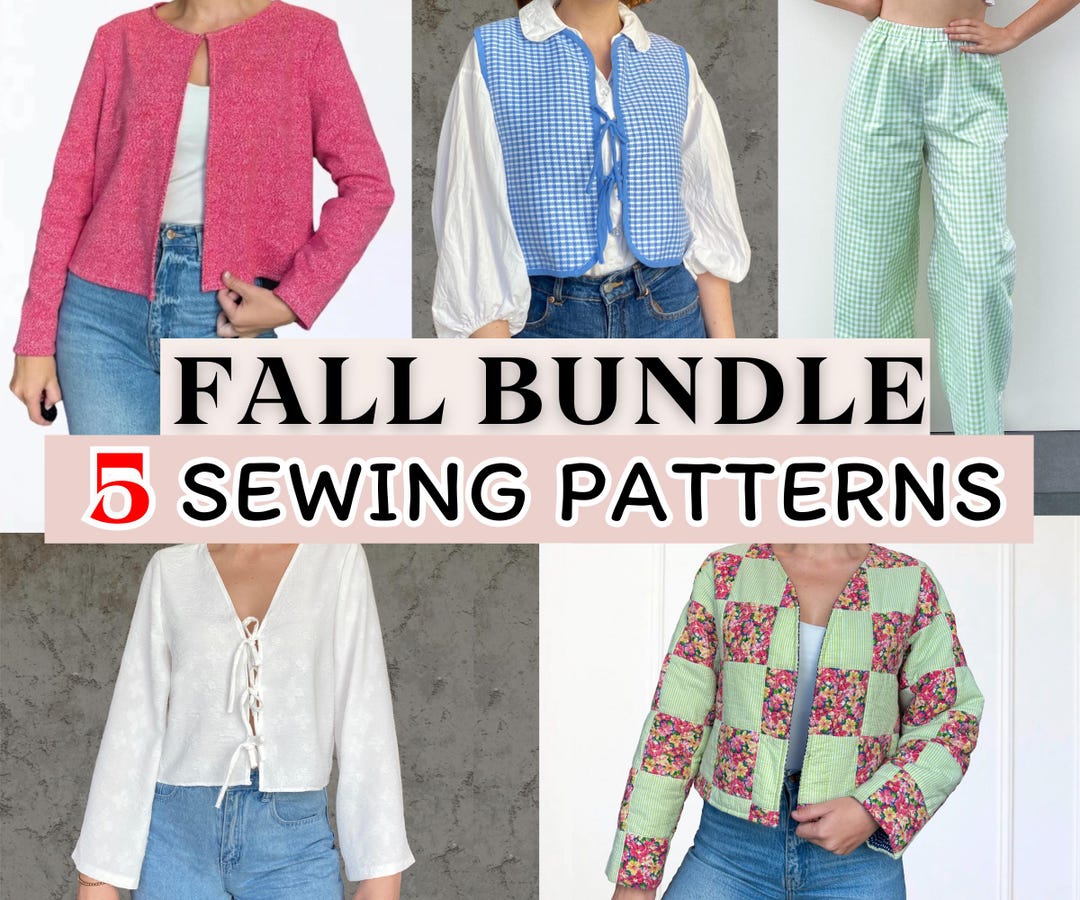 Pdf Sewing Pattern | Women Top Pattern | Fall Patterns | Tie Top ...