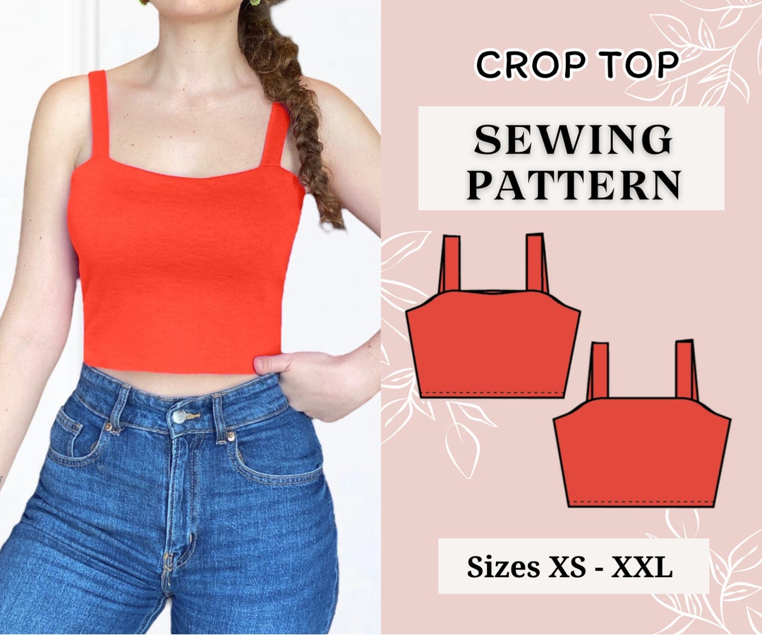Crop Top Sewing Pattern Pdf Top Sewing Pattern Corset Pattern