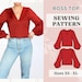 Women Top Pattern | Pdf Sewing Pattern | Ganni Top Pattern | Tie Top ...