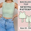 Women Top Pattern | Pdf Sewing Pattern | Puffed Sleeve Peplum Tie Top ...