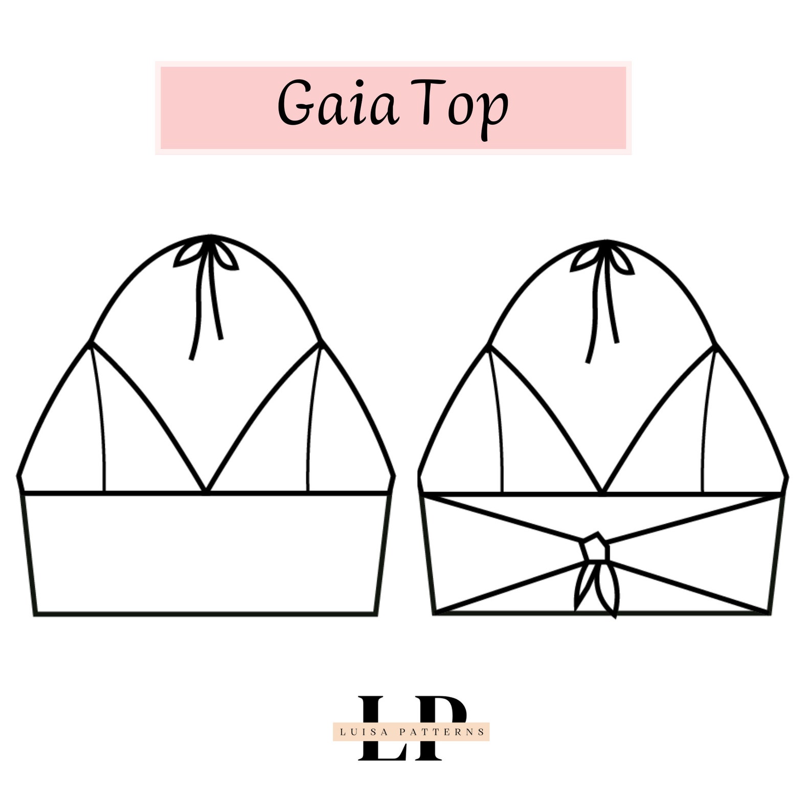 Bralette Sewing Pattern PDF/ Top Sewing Pattern / Corset Pattern ...