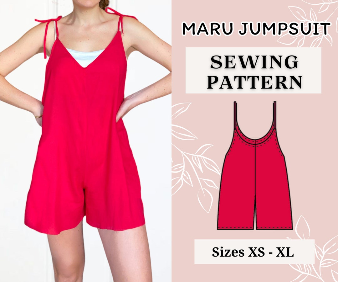 Jumpsuit Pattern | Overalls Pattern | Women Sewing Pattern | Dungaree ...