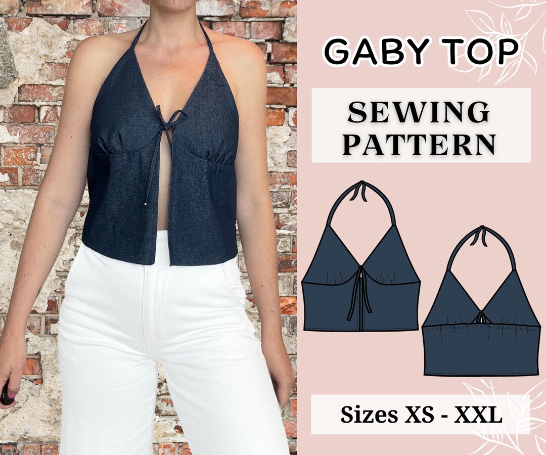 Women Top Pattern | Pdf Sewing Pattern | Tie Top Pattern | Tie Top ...
