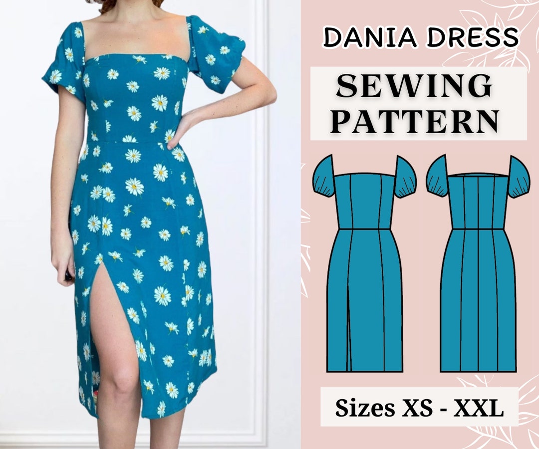 Milkmaid Dress Pattern | Pdf Sewing Pattern | Dress Sewing Pattern ...