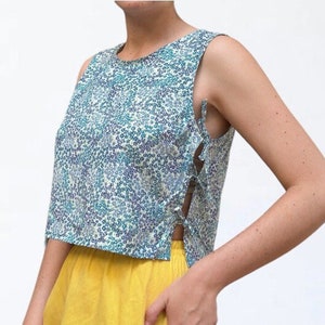 Women Top Pattern | Pdf Sewing Pattern | Tie Side Top Pattern | Tie Top ...