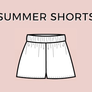 Pdf Sewing Pattern | Shorts Sewing Pattern | Shorts Pattern | Women Sewing Pattern | Pants ...