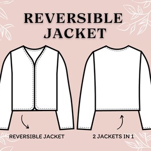 Jacket Pattern | Pdf Sewing Pattern | Coat Sewing Pattern | Reversible ...
