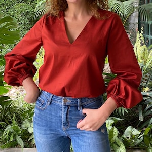 Women Blouse Pattern || Pdf Sewing Pattern || Top Sewing Pattern ...