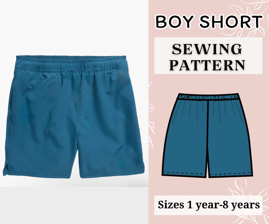 Buy Boy Short Pattern Pdf Sewing Pattern Short Sewing Pattern Sewing ...