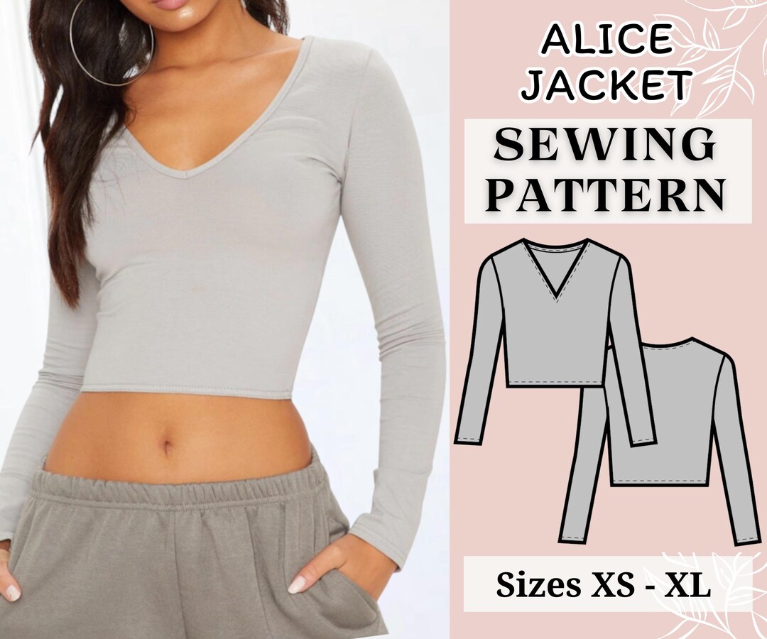 Women Top Pattern | Pdf Sewing Pattern | Top Pattern | Tie Top Pattern ...