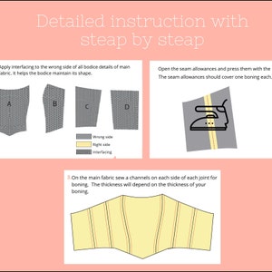 Corset Pattern | Bustier Sewing Pattern | Pdf Sewing Pattern | Women ...