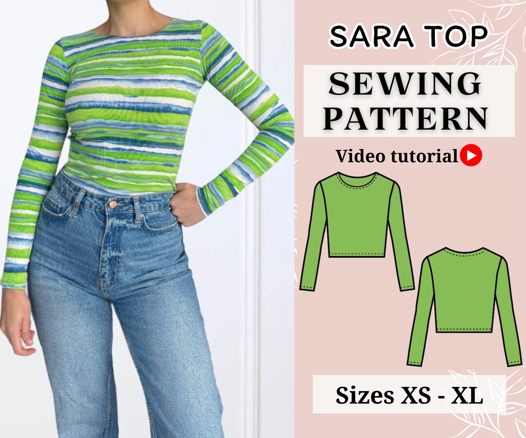Shirt Sewing Pattern | Blouse Sewing Pattern | Pdf Sewing Pattern ...