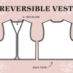 Vest Sewing Pattern | Pdf Sewing Pattern | Tie Top Pattern | Top Sewing ...