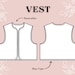 Vest PDF Sewing Pattern Pdf Sewing Pattern Tie Top Pattern Top Sewing ...