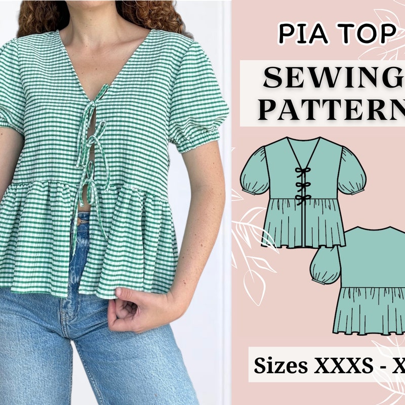 Top Sewing Pattern - Etsy