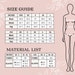 Set Sewing Pattern Size XS-XL Shirt Pattern Shorts Pattern Set Pattern ...
