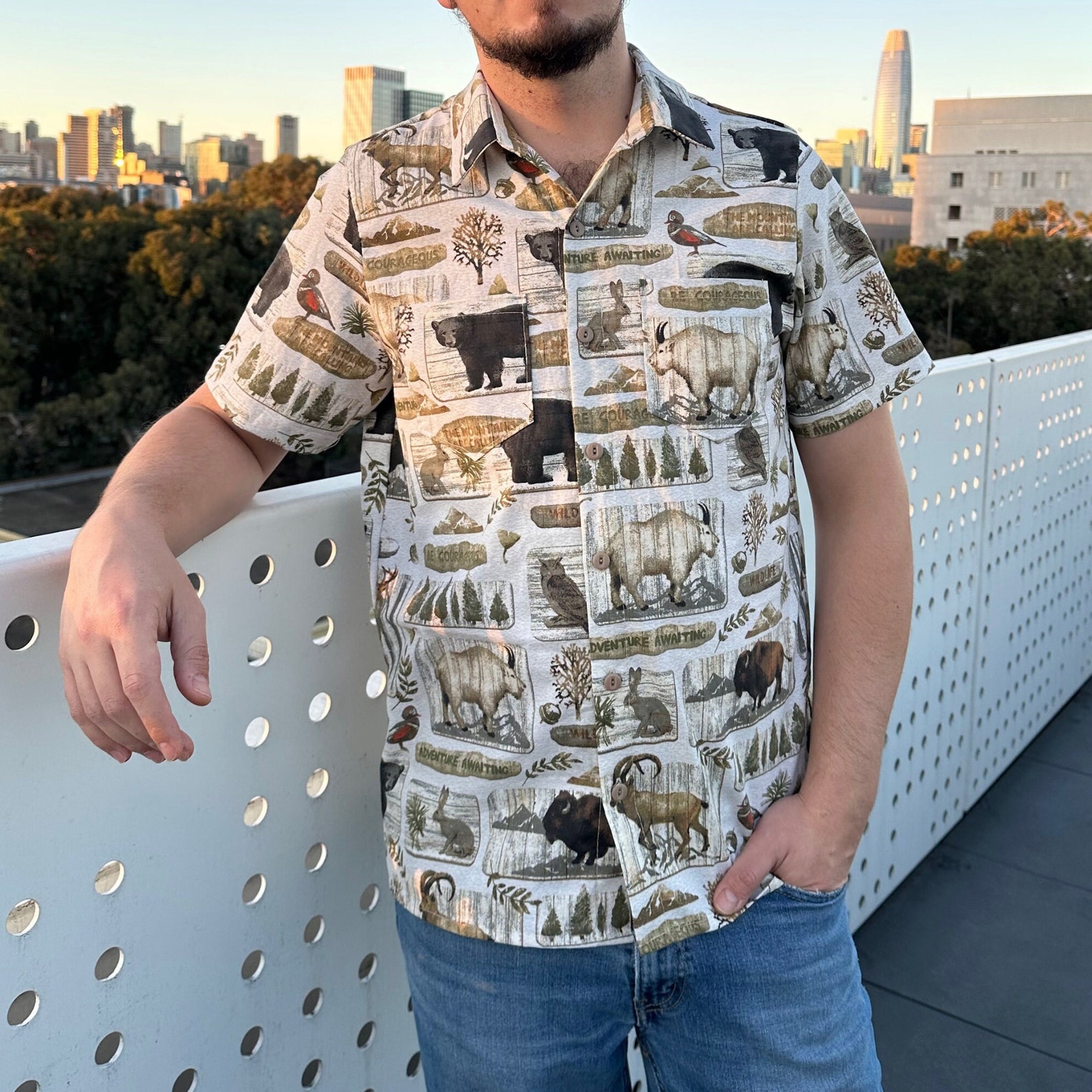 Pdf Sewing Pattern | Men Shirt Sewing Pattern | Men's Sizes XS-XL | DIY ...